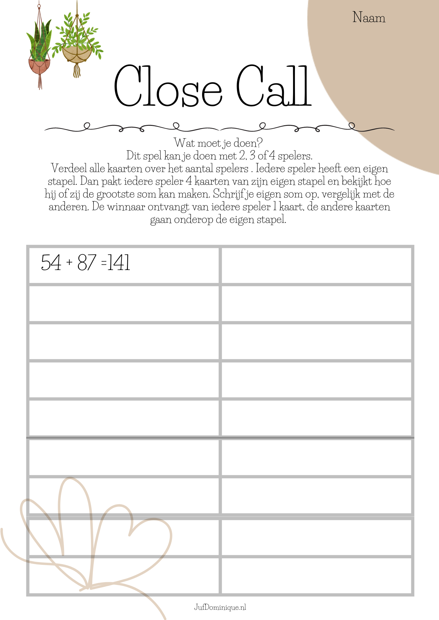 Close Call ⋆ Juf Dominique